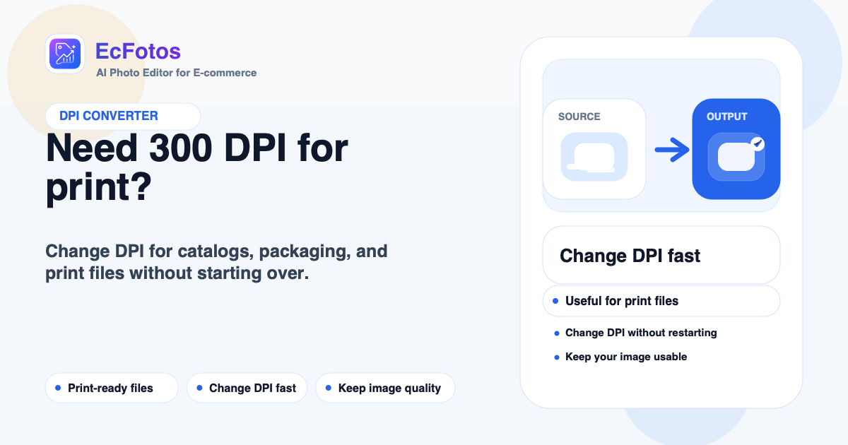 Convertidor DPI: Cambiar Resolución de Imagen a 300 DPI | ECFotos